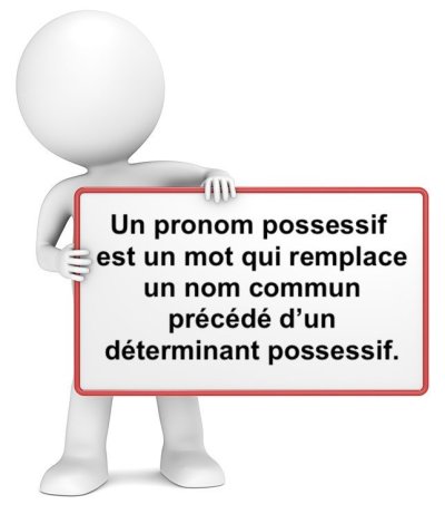 Le pronom possessif