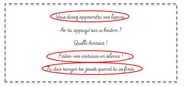 Corrigé les phrases injonctives et impératives - Je Révise, soutien ...