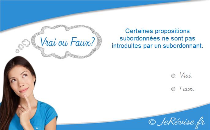 Les subordonnées infinitives et participiales.
