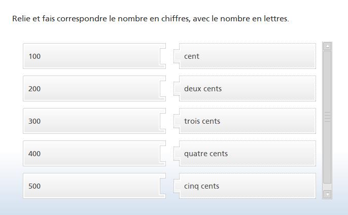 Compter de 100 en 100
